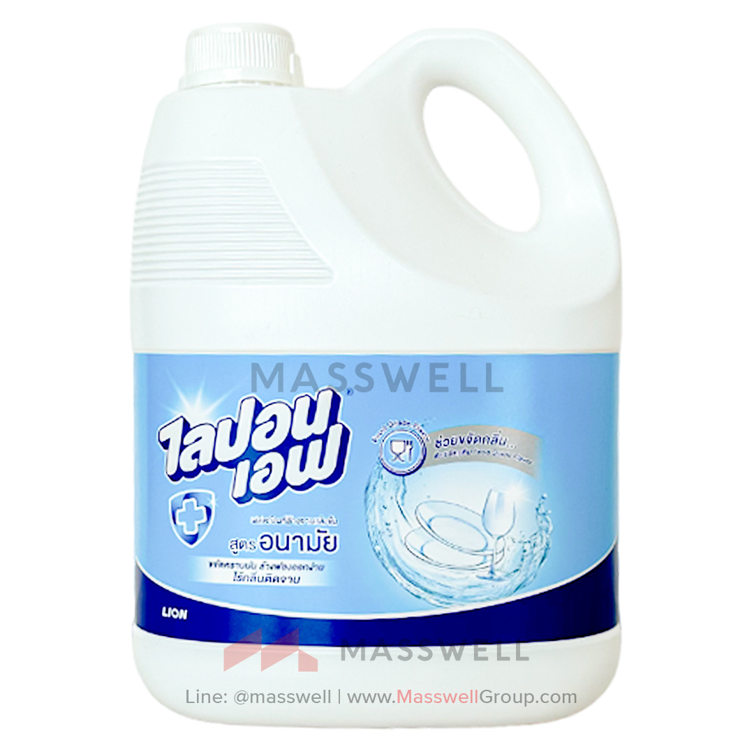 Lipon F น้ำยาล้างจาน สูตรอนามัย 3.6 ลิตร แกลลอน | MasswellGroup.com